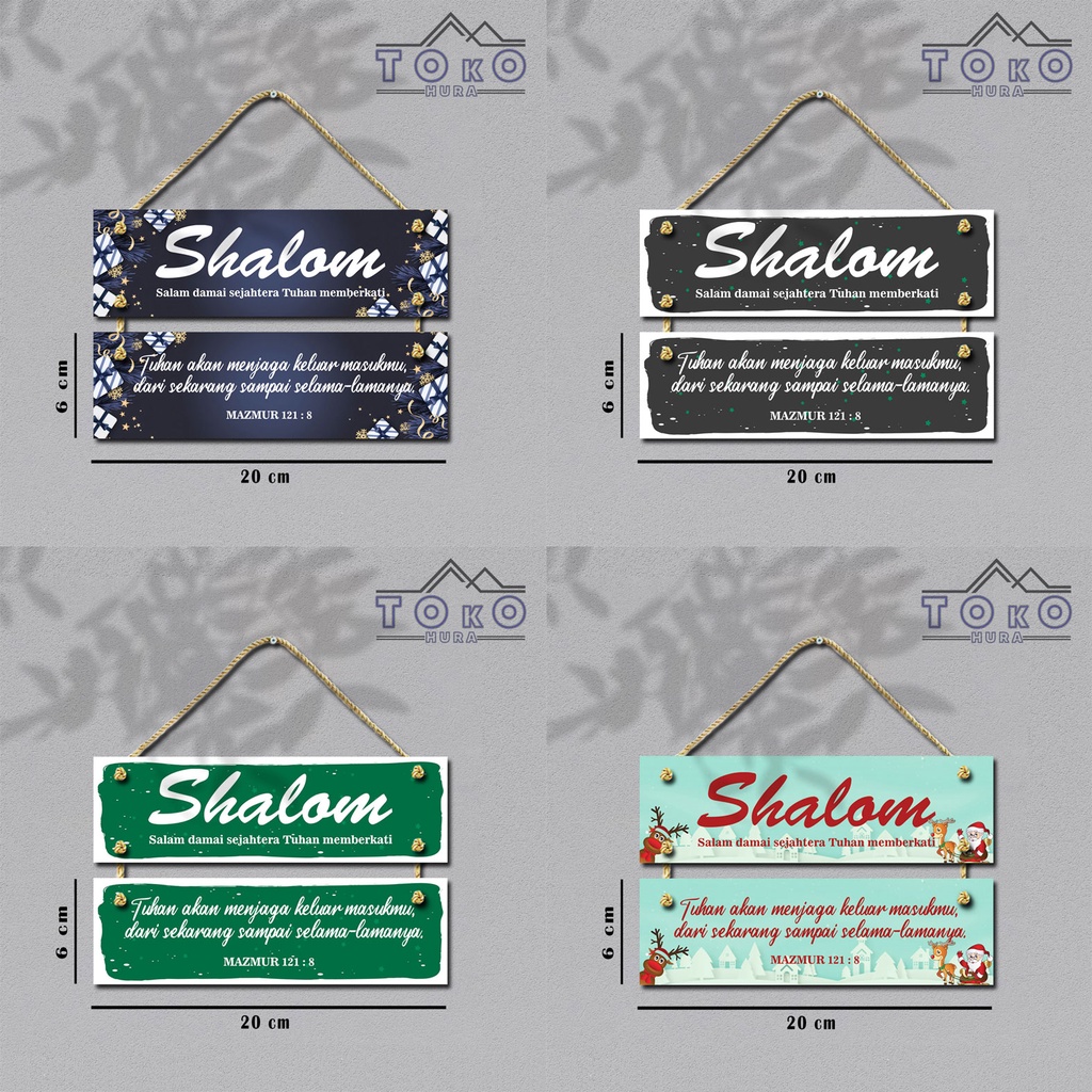 Jual Ucapan Kristen Shalom / Syalom Di Pintu Rumah | Shopee Indonesia