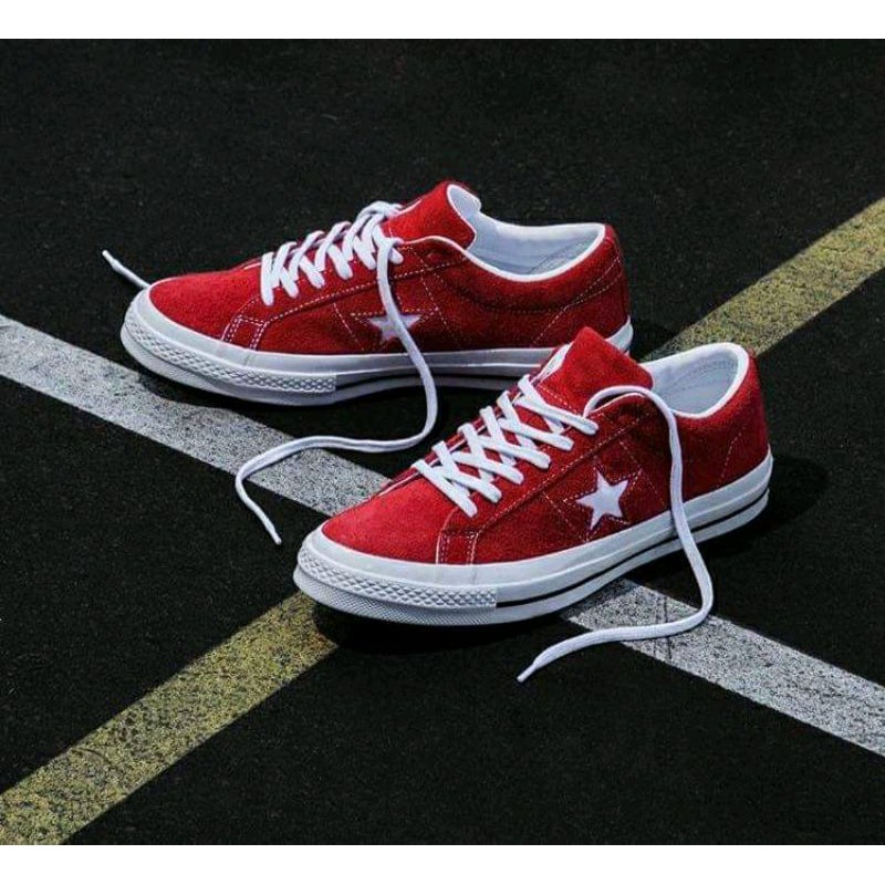 Jual Converse one star red suede | Shopee Indonesia
