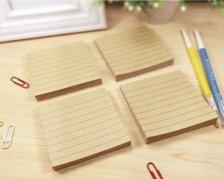 Jual Kraft Sticky Note Bergaris | Note Kecil | Kertas Sticky Indonesia ...