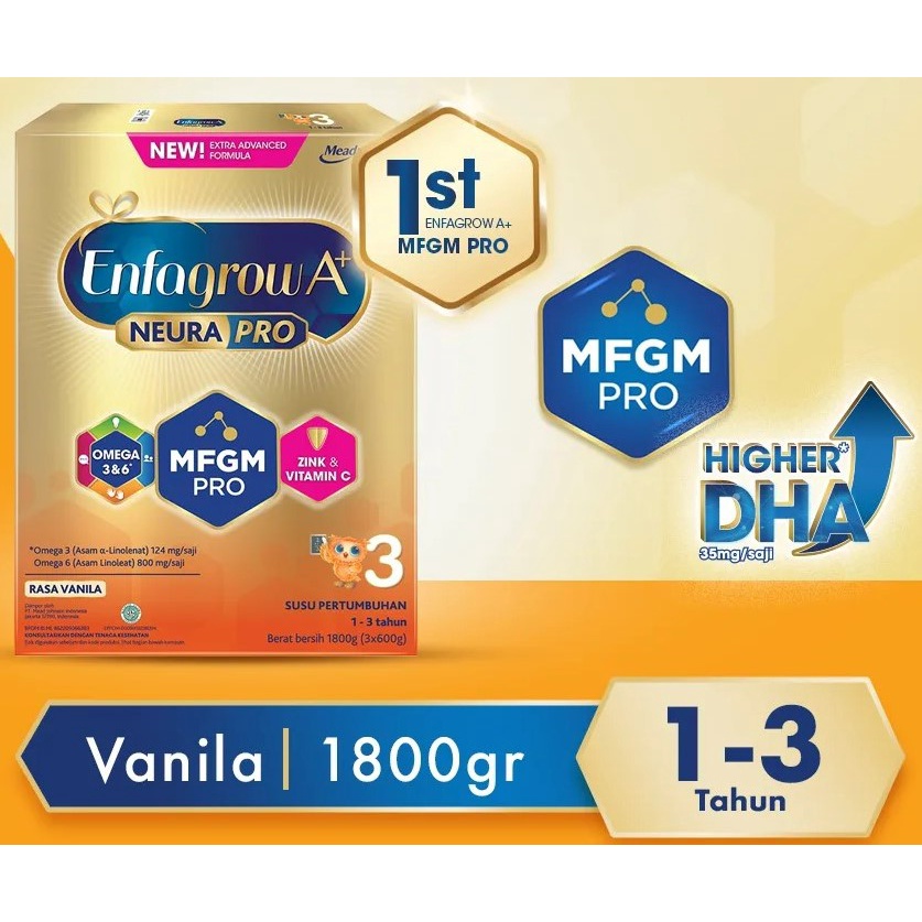 Jual Enfagrow A+ 3 Vanilla 1800 gr | Shopee Indonesia
