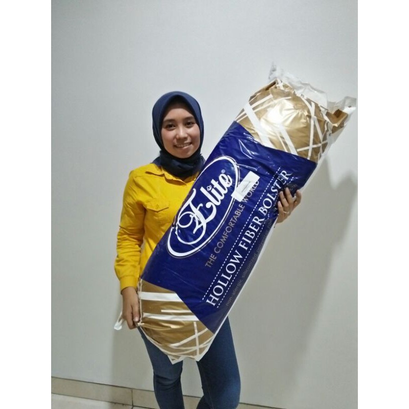 Jual Elite Guling beli 1 gratis1 bahan Hollow fiber 90x25 cm | Shopee ...