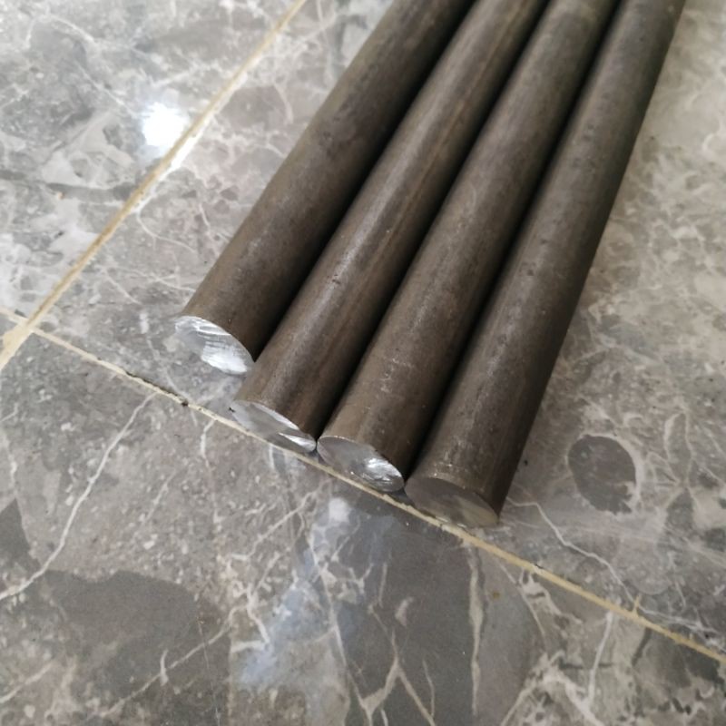 Jual As besi batangan 20 mm x panjang 20 cm / batang shaft besi ...