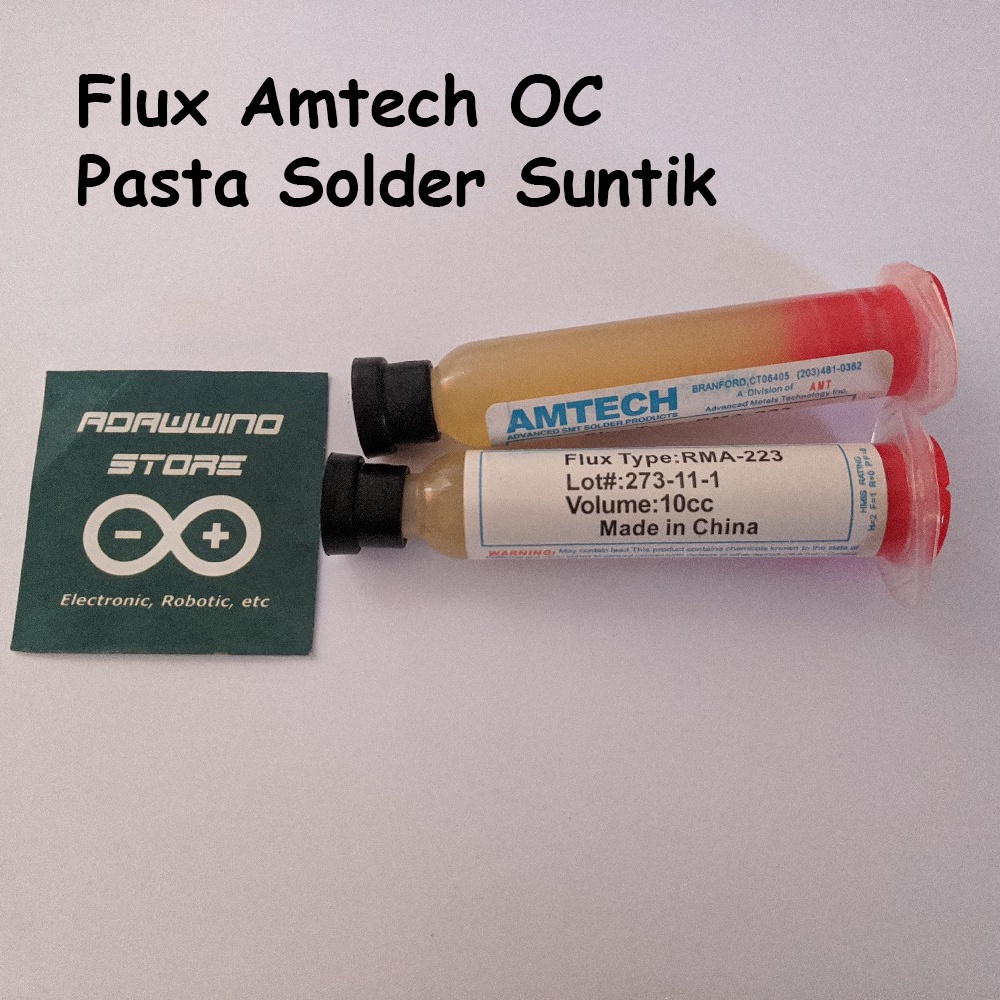 Jual Flux Amtech AMT-223 OC 10CC Pasta Solder Suntik 10 CC RMA 223 ...