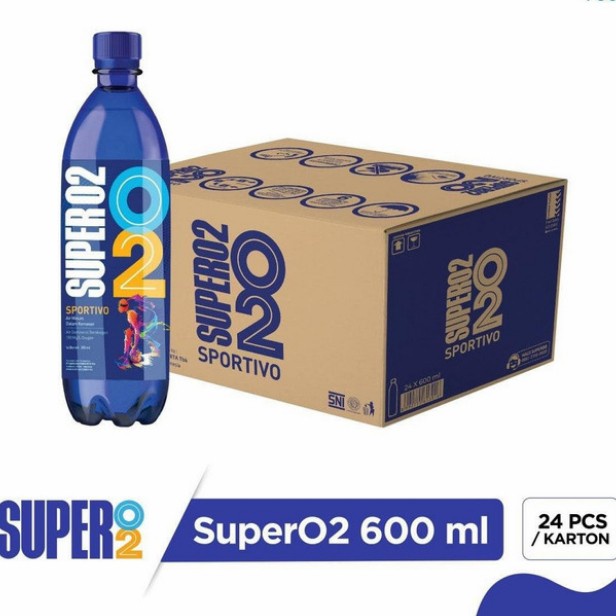 Jual Air Oksigen Super O2 600ml (24pcs) | Shopee Indonesia