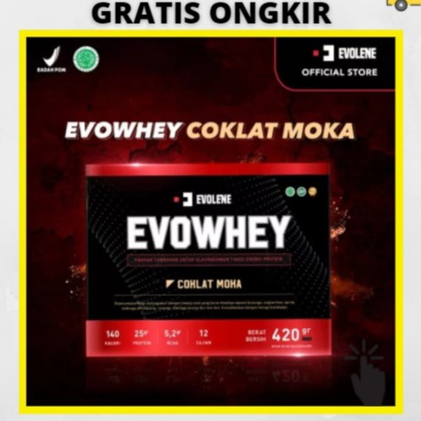 Jual EVOWHEY EVOLENE 12 SACHET PROTEIN 420GRAM BOX EVOWHEY SUSU FITNESS ...