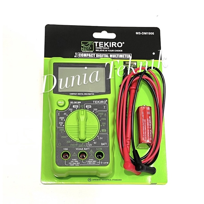 Jual TEKIRO Compact Digital Multimeter MS-DM1906 Multitester Multi ...