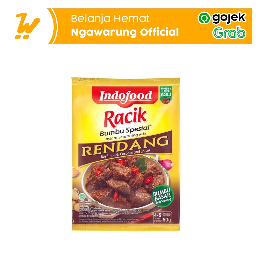 Jual Indofood Bumbu Spesial Racik Rendang 50G Indonesia|Shopee Indonesia