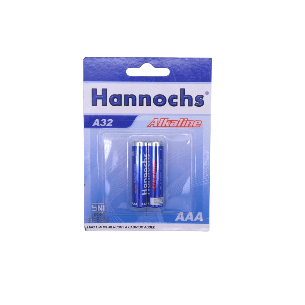 Jual Baterai Hannochs Alkaline AAA Battery Alkaline 3A A3 Isi 2pcs ...