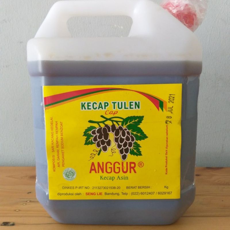 Jual KECAP TULEN CAP ANGGUR SENG LIE RASA ASIN MANIS 5L Indonesia ...
