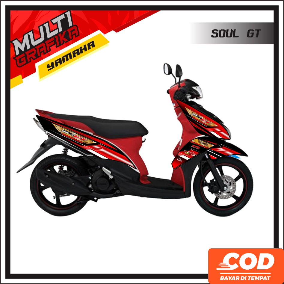 Jual Stiker Striping Dekal Motor YAMAHA MIO GT Series B, Decal Custom ...