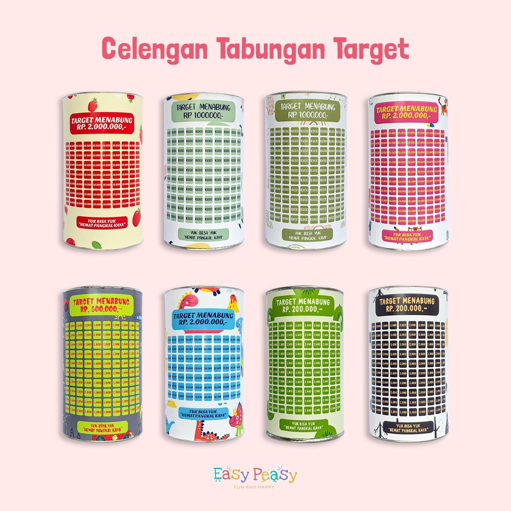 Jual Easy Peasy - Celengan Tabungan Anak - Celengan Tabungan Target ...