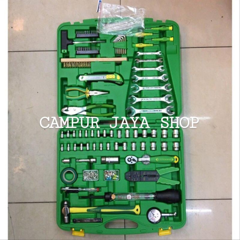Jual Mechanic Tool Set Tekiro 130Pcs Box Plastik/Kunci Set Mekanik Teknisi | Shopee Indonesia
