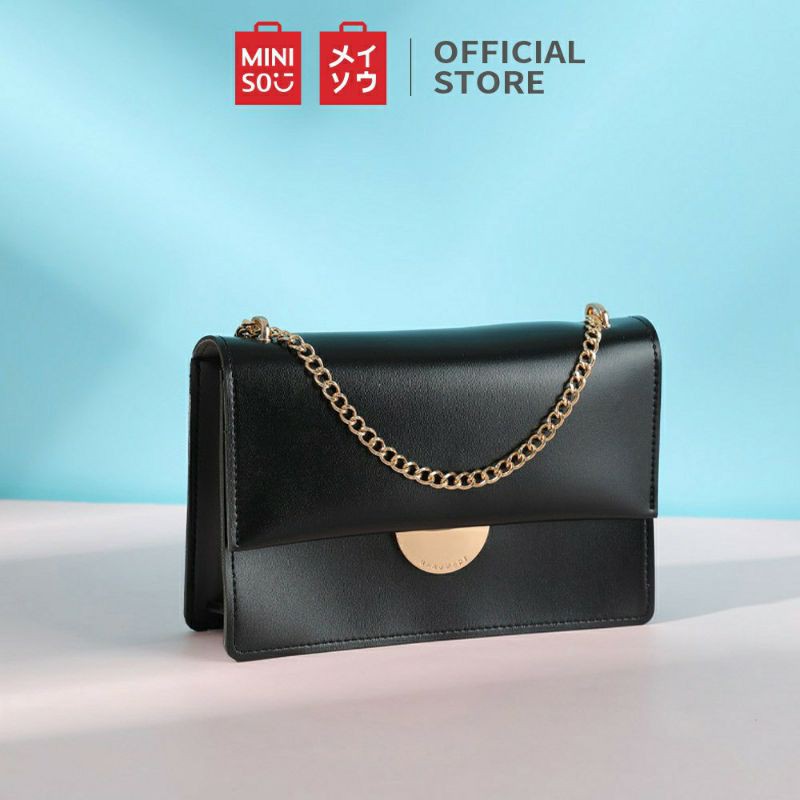 Jual Miniso official semicircular hardware crossbody bag/ tas selempang ...
