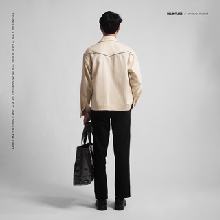 Jual ARHOLMA STUDIOS - ZIP JACKET 'ENFIELD' CREAM HEATHER | Shopee ...