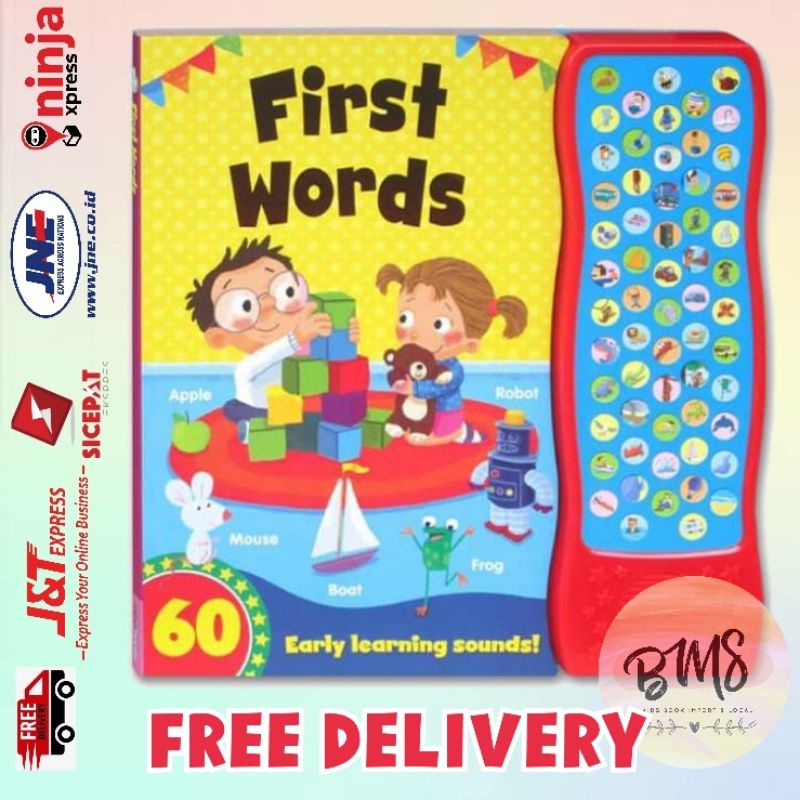 Jual First Words Sound Book with 60 Early Learning Sounds. Sound book ...