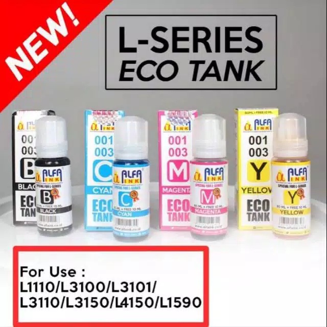 Jual Tinta printer Alfa ink original Epson L Series Eco Tank Alfaink ...
