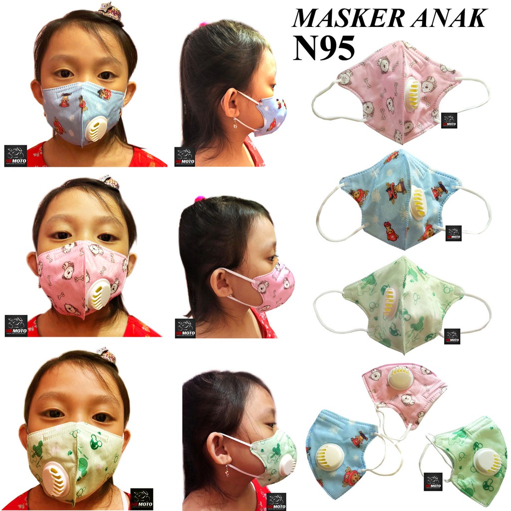 Jual Masker Anak N95 CV Filter Karbon Aktif / Masker Anak / Masker ...