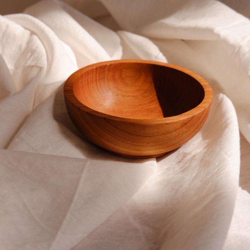 Jual Mangkok Sambal Kayu Jati. Mangkok Kayu Mini. Wooden Dipping bowl ...