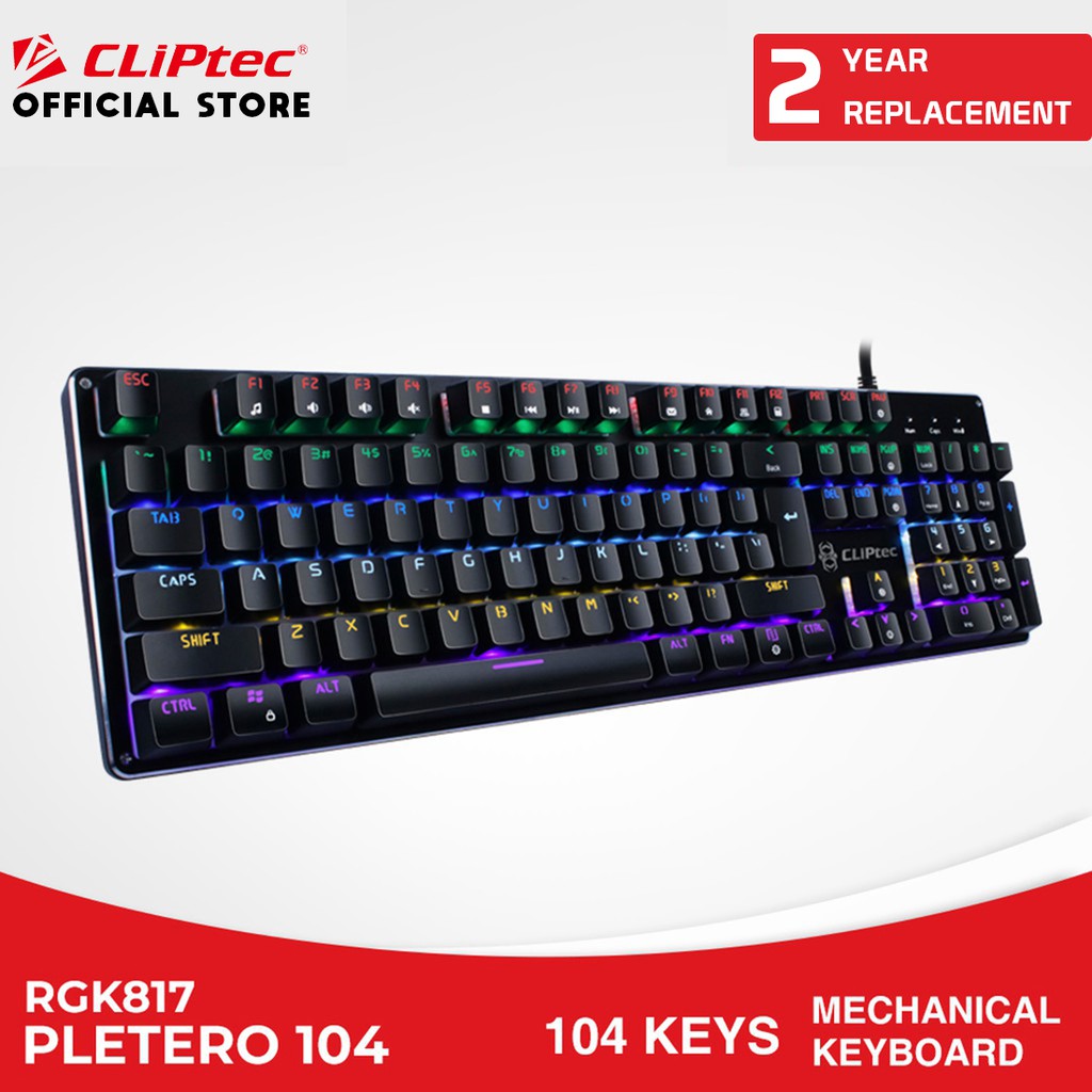 Jual CLIPtec - RGK817 / Pletero / Keyboard Gaming Mechanical Murah ...