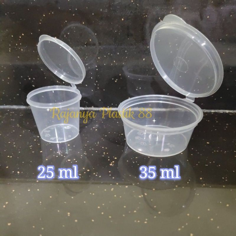 Jual Thinwall Container 25ml 35ml / Kotak Makan / Cup Saos / sambal ...