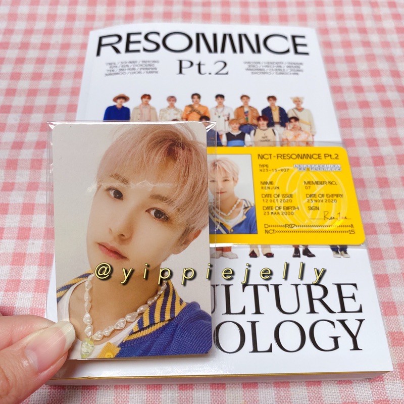 Jual NCT2020 Resonance Pt.2 Renjun Photocard (Departure ver) | Shopee Indonesia