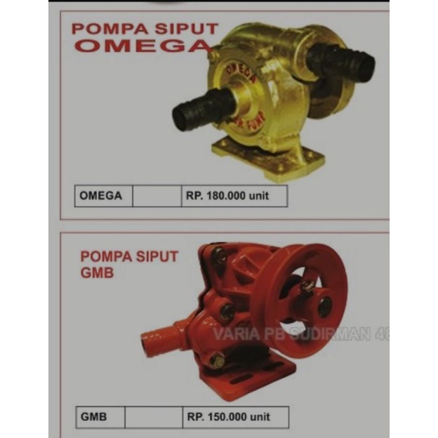 Jual Pompa Siput Omega & GMB / Water Pump Keong / Indonesia|Shopee ...