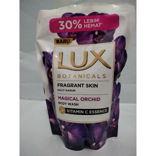 Jual Lux sabun mandi cair refill botanicals fragrant skin magical orchid body wash 400ml ...