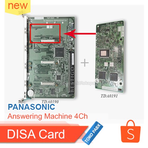 Jual Disa Card Answering Machine 4 Channel KX-TDA0190 TDA0191 Pabx ...