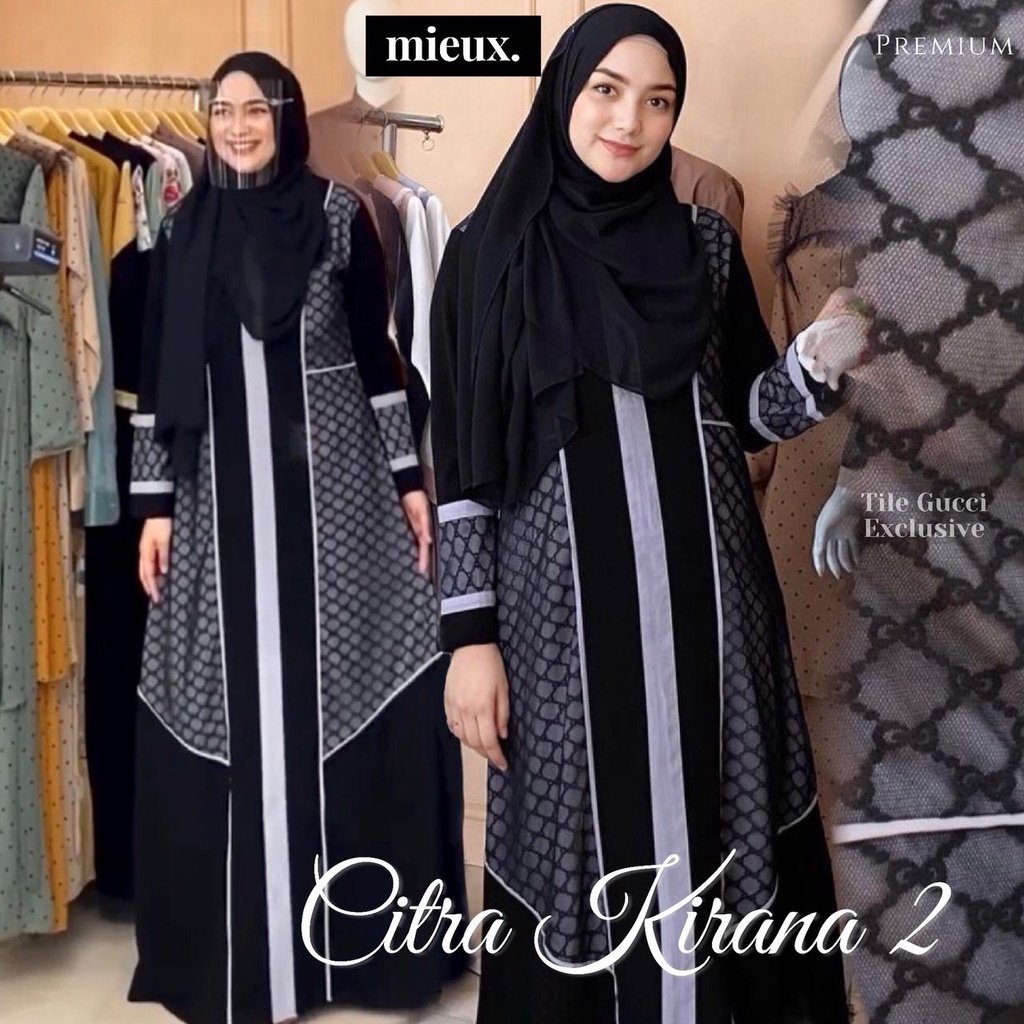 Jual Abaya Hitam Jumbo - gamis Hitam Original Mieux Seri Abaya Nourah ...