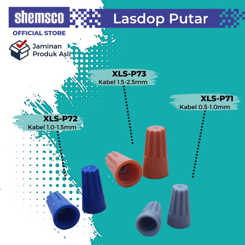 Jual Kabel 1.5mm - 2.5mm Lasdop Putar XLS-P73 SP3 Twist Screw Orange ...