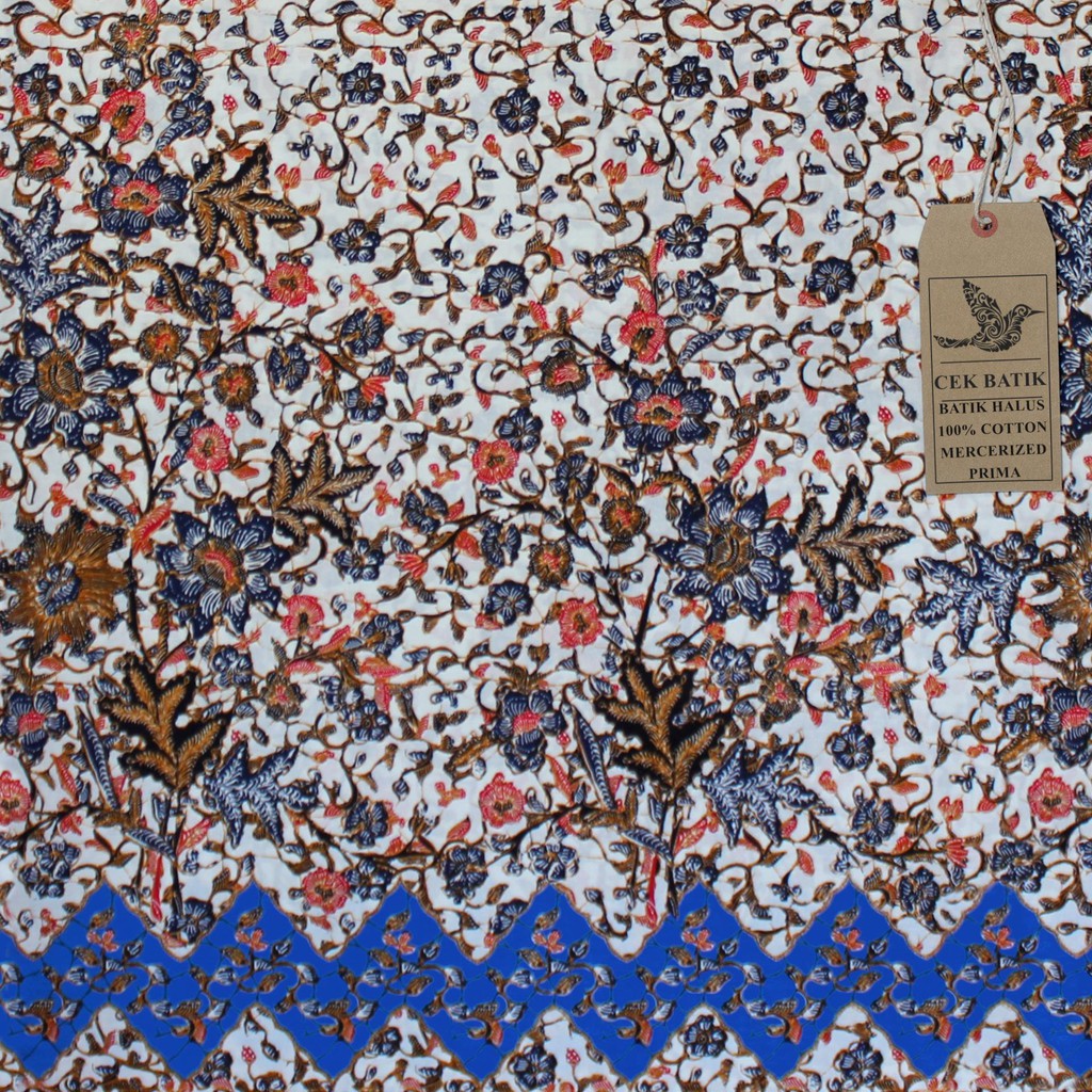 Jual Kain Batik - Motif Rang-Rang Madura (Dasar Putih) | Shopee Indonesia