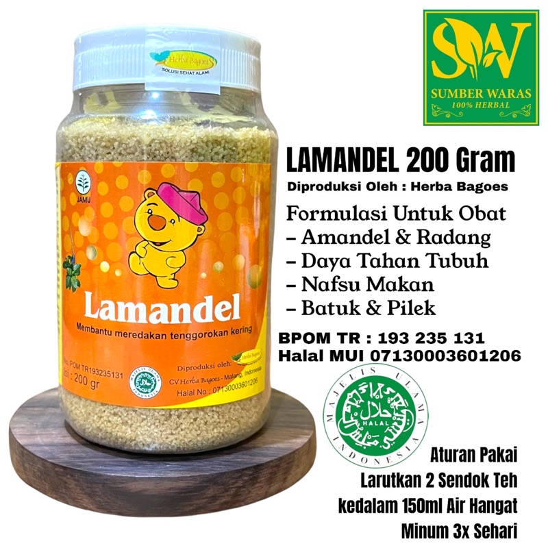 Jual Obat Amandel LAMANDEL BPOM Botol 200gr - Formulasi Medik Untuk ...