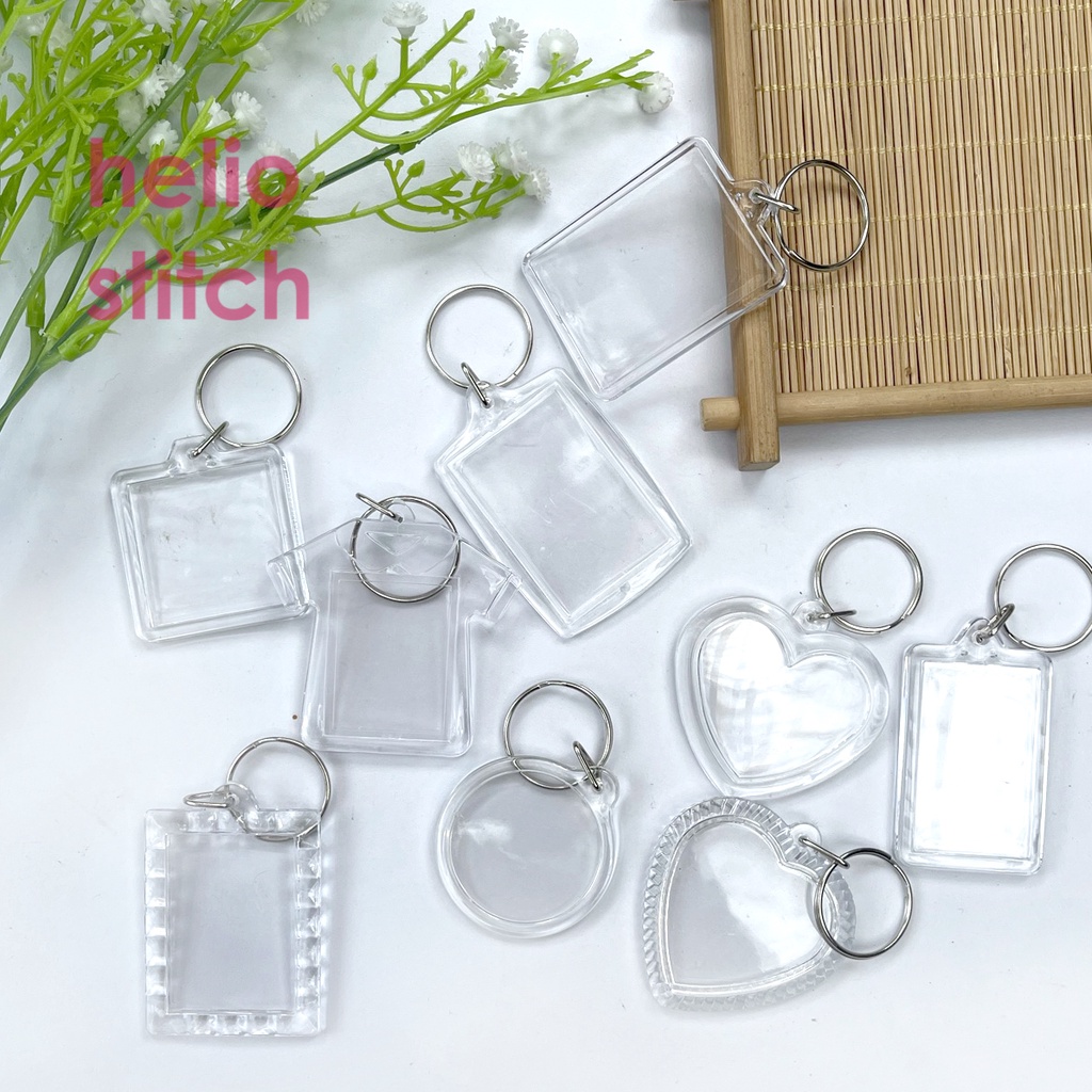 Jual 1 pcs Gantungan Kunci Akrilik Insert Paper Photo Keychain ...