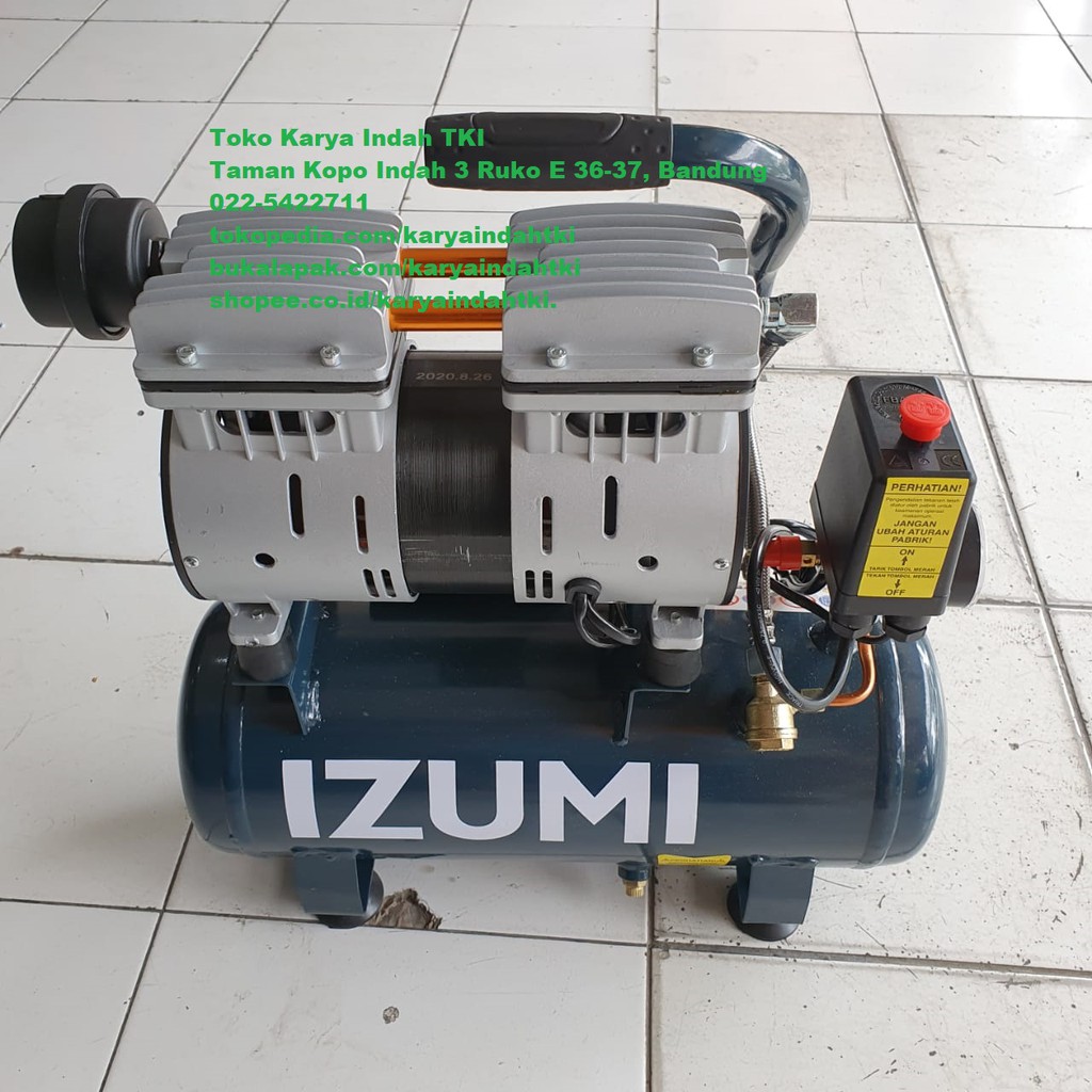 Mesin Kompressor Air Compressor Listrik SILENT Oilles Angin IZUMI JAPAN ...
