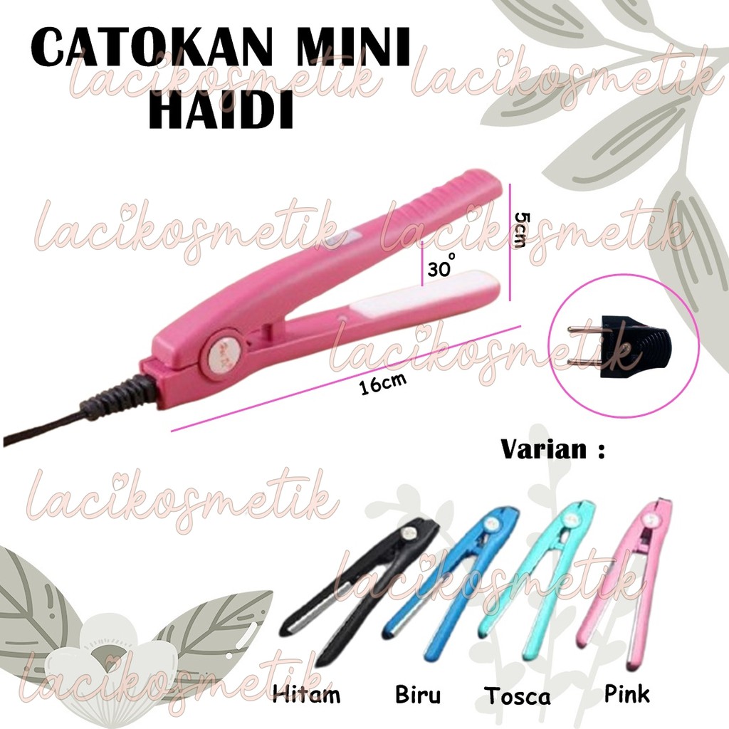 Jual LACIKOSME CATOKAN MINI HAIDI / catok mini murah | Shopee Indonesia