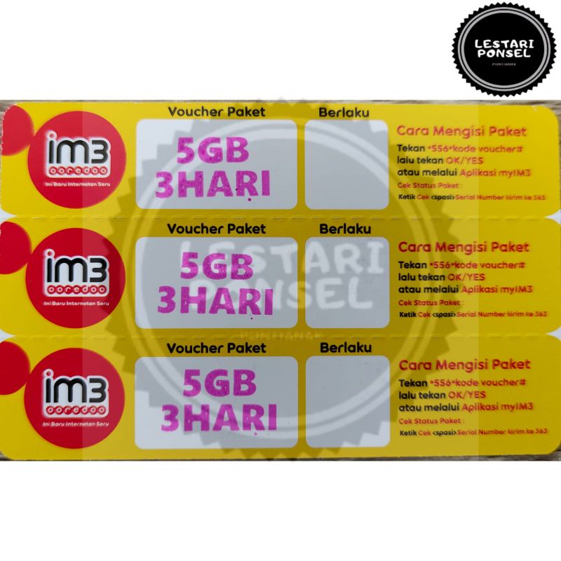 Jual Voucher Indosat 5GB 3 Hari | Shopee Indonesia