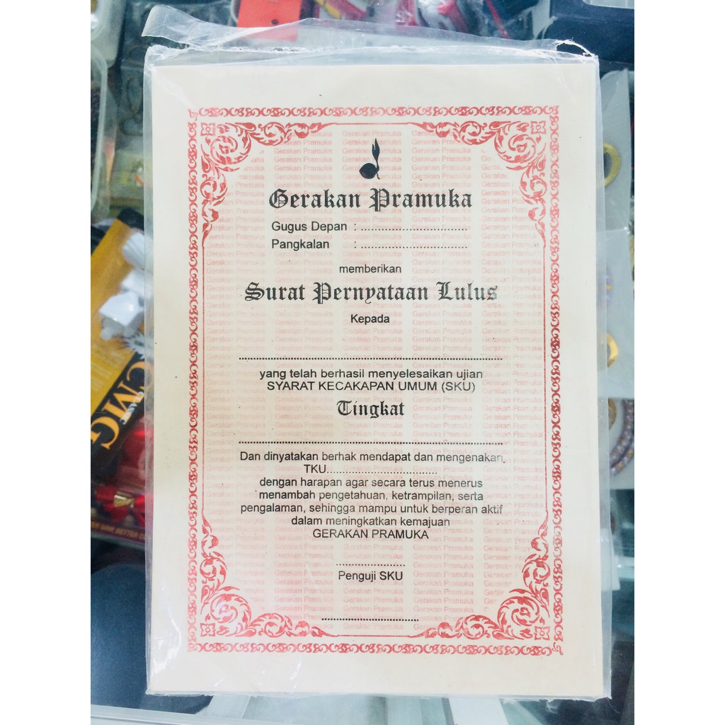 Sertifikat Lulus SKU (Syarat Kecakapan Umum) TKK (Tanda Kecakapan ... Sertifikat Lulus SKU (Syarat Kecakapan Umum) TKK (Tanda Kecakapan ...