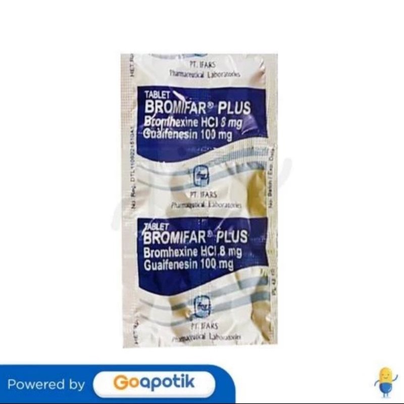 Jual BROMIFAR PLUS STRIP ISI 10 TABLET OBAT BATUK BERDAHAK | Shopee ...