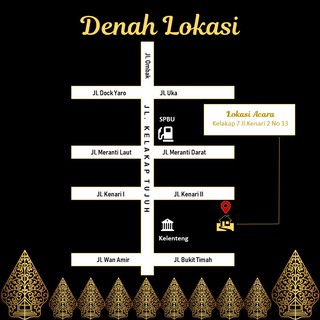 Jual Denah Lokasi Untuk Undangan Digital Video Pernikahan (Denah Manual ...