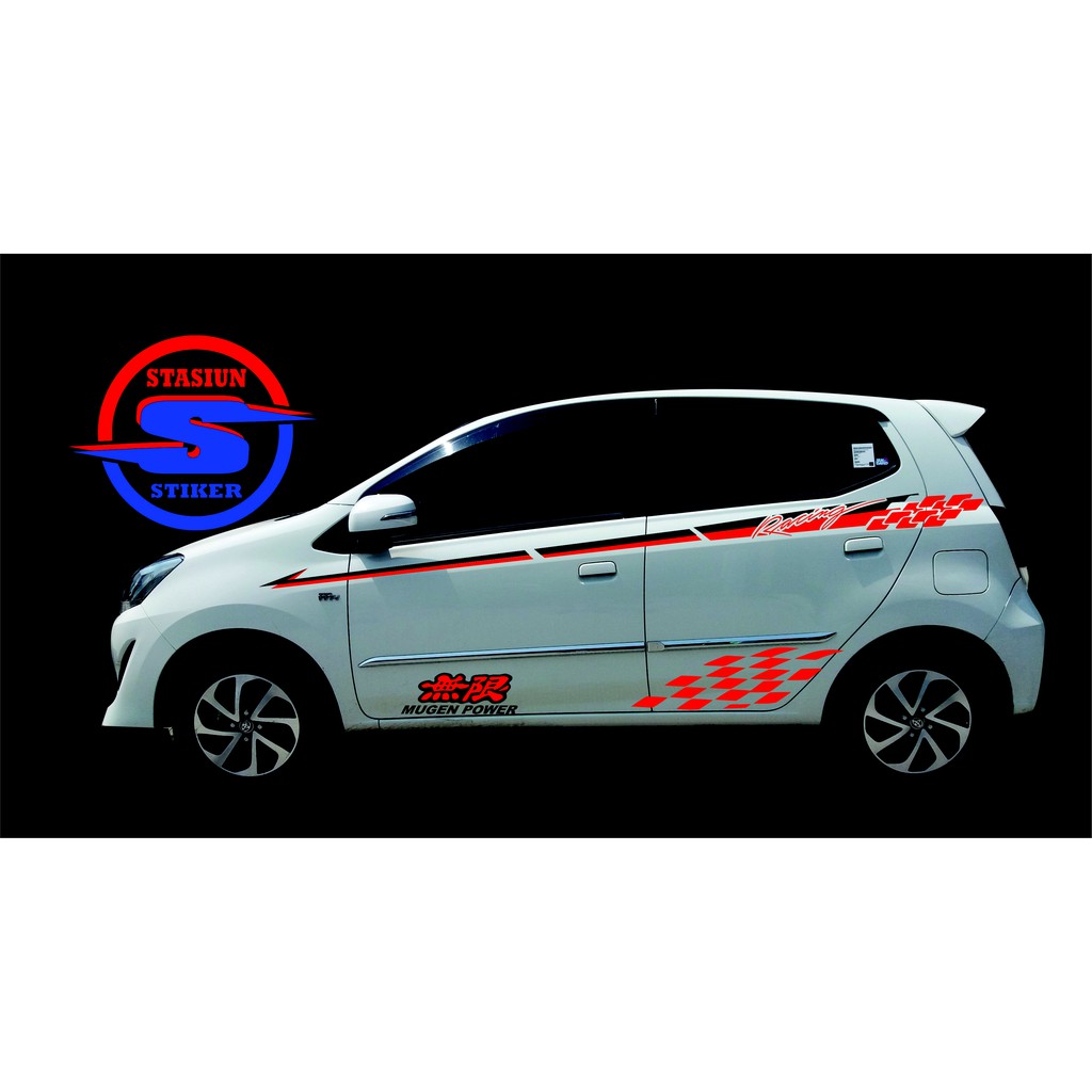 Jual STIKER/STICKER CUTTING MOBIL AGYA RACING MUGEN POWER | Shopee ...