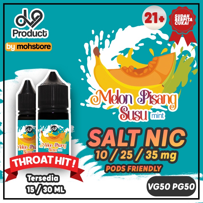 Jual Liquid Vape Dv9 Melon Pisang Susu Creamy Salt Nic POD Friendly ...