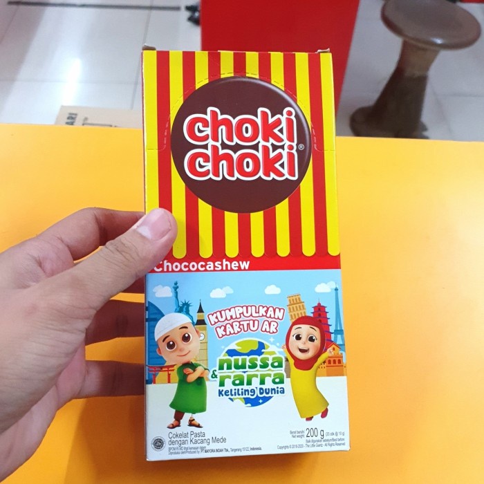 Jual BOX 20*10GR - CHOKI CHOKI COKI / COKLAT PASTA COKELAT atayatoko ...