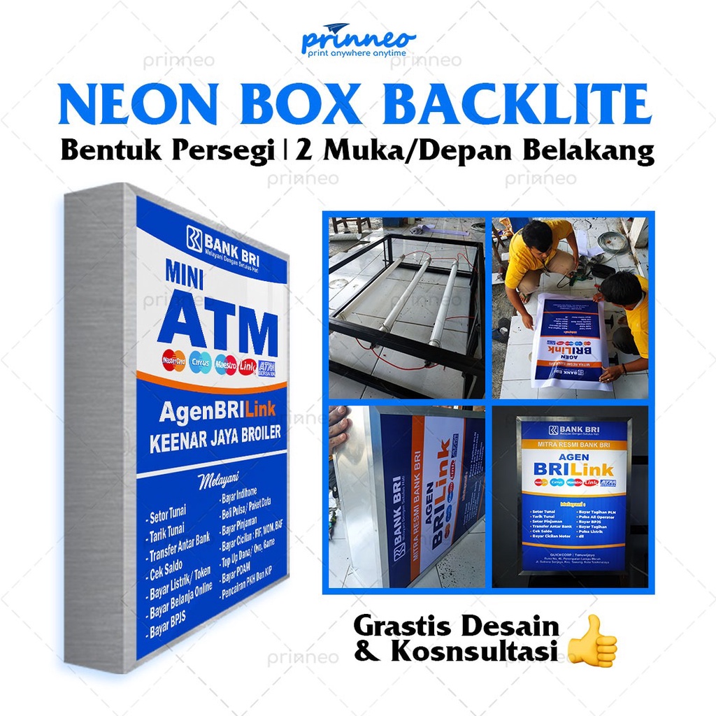 Jual Neon Box Backlite, Neon Box 100x50 CM, Neon Box Persegi | Shopee ...