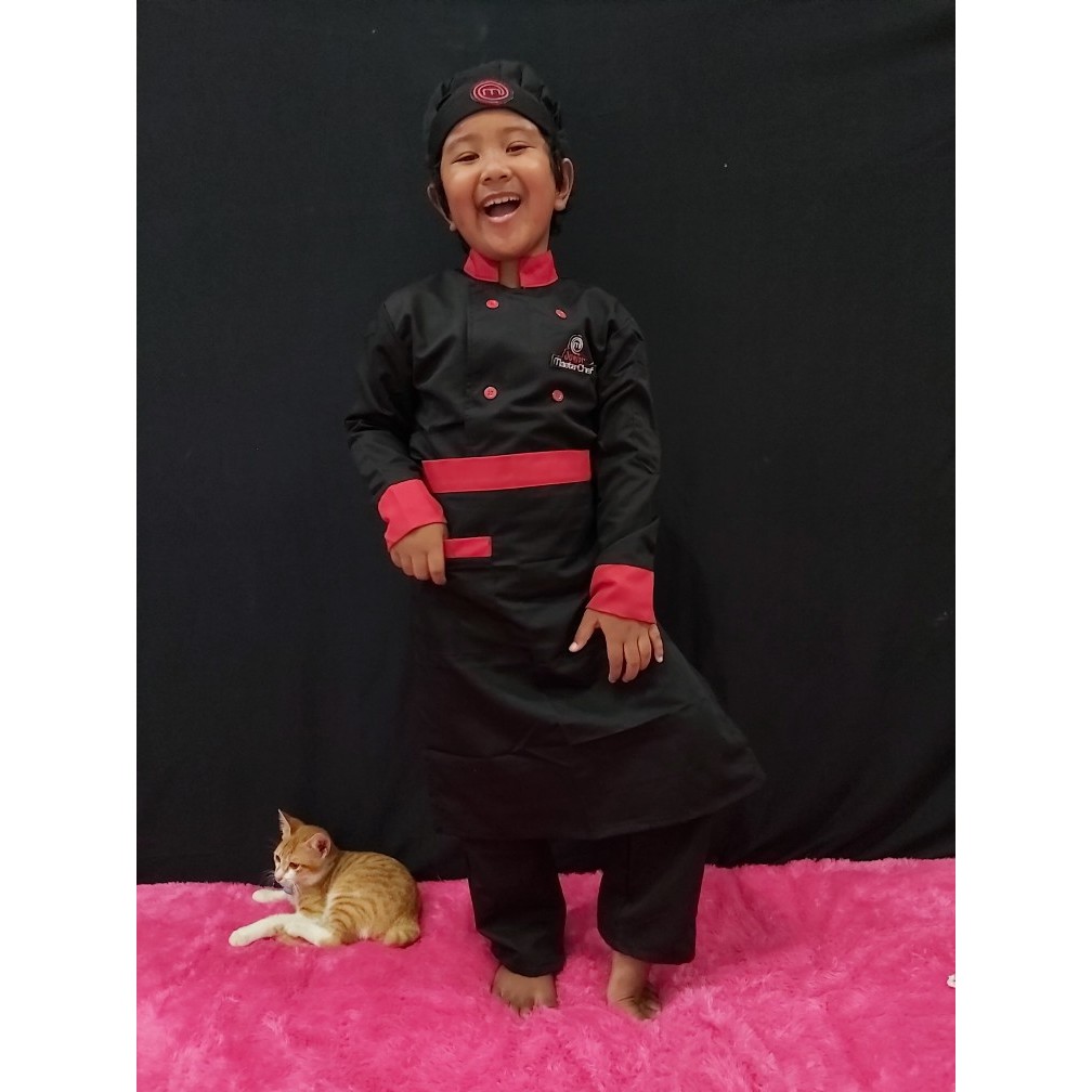 Jual BAJU KOKI ANAK/MASTER CHEF/BAJU PROFESI ANAK/KOSTUM ANAK/KOKI ...
