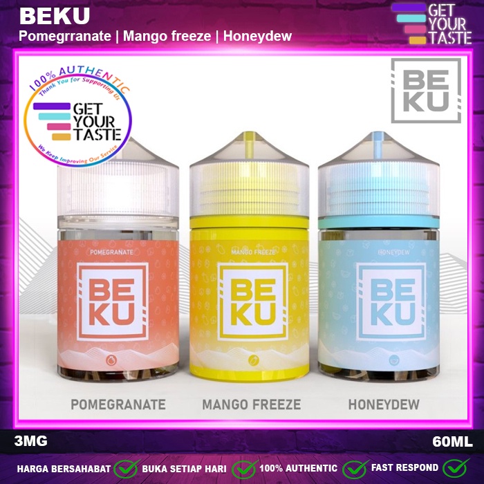 Jual Liquid BEKU 60ML Fruity Series Authentic by PODA x FVS | Shopee ...
