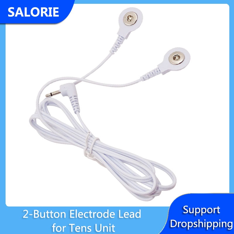 Jual PREORDER 2-Way TENS Unit Lead Wires Electrode Cables Replacement ...