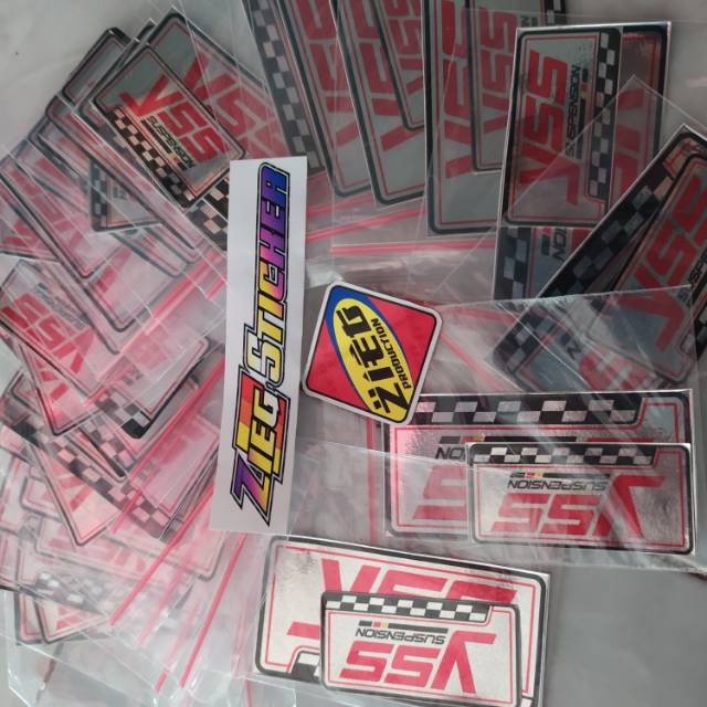 Jual STICKER SHOCK MODEL YSS STICKER MODEL YSS TABUNG 1SET BESAR DAN ...