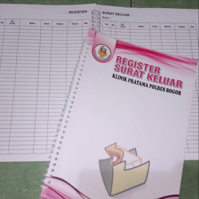Jual BUKU REGISTER SURAT KELUAR BIDAN PRAKTEK, BPM, PUSKESMAS DAN ...