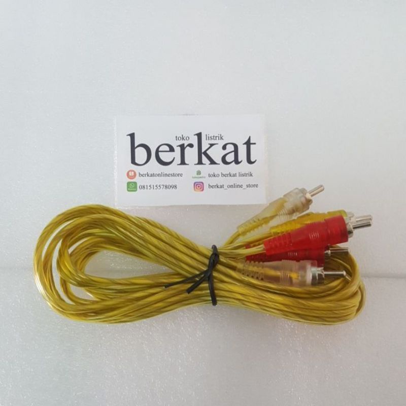Jual KABEL RCA 3 PIN LONGWAY 1,5 METER | Shopee Indonesia