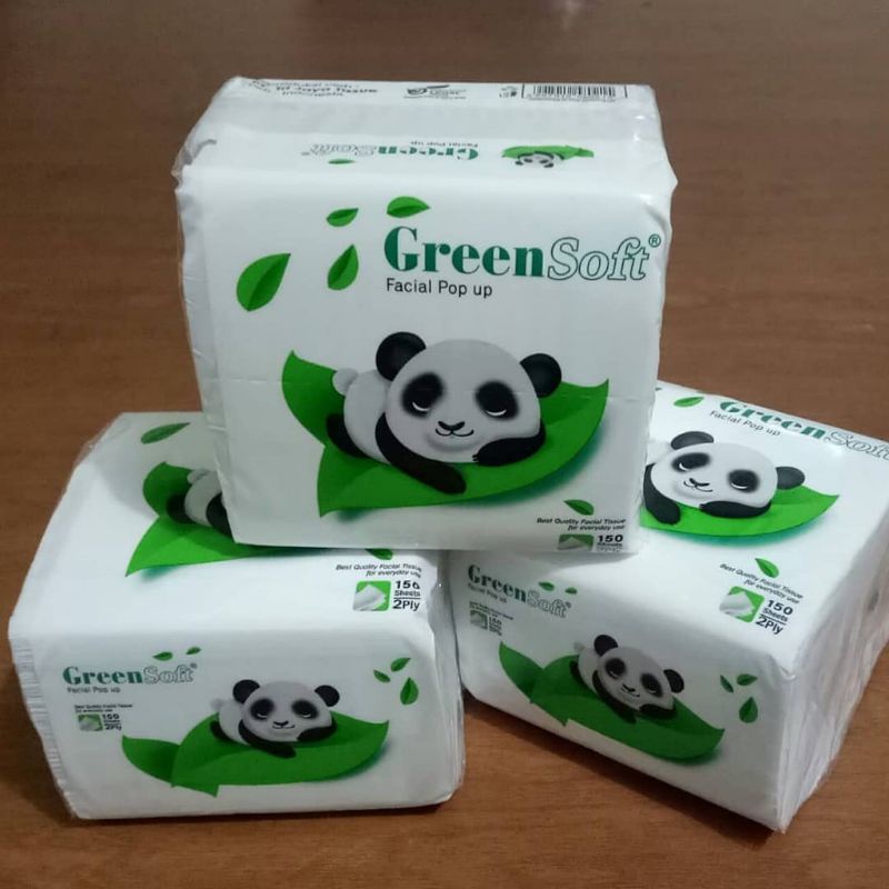 Jual tisu green soft 170s tisu panda mini | Shopee Indonesia